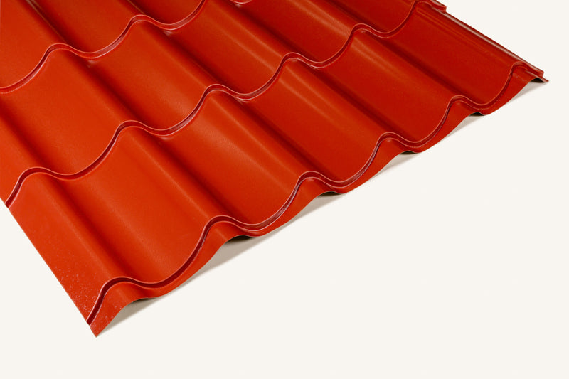Pantile Tile Effect Roofing Sheets – 0.6mm Plastisol (PVC Coated), Mad