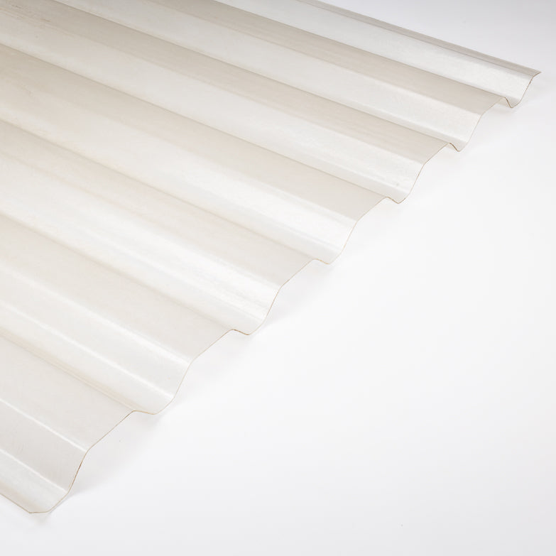 Translucent GRP Box Profile Rooflight Sheet - 34/1000mm