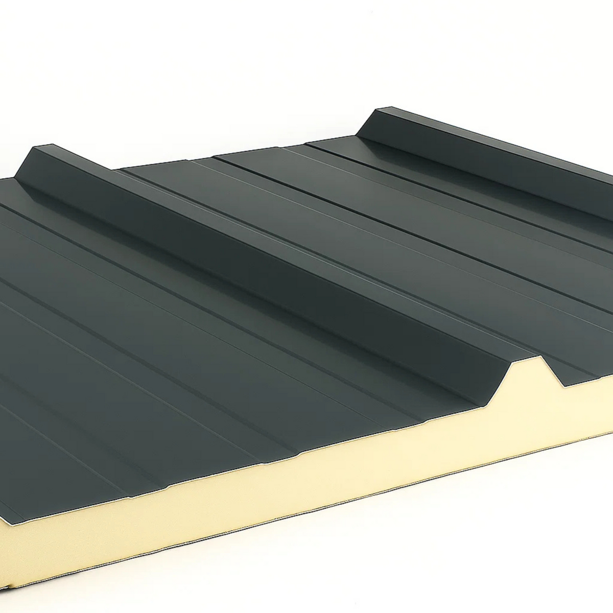 ThermoBase™ 40mm PUR Insulated Roof Panel – 3-Rib Profile