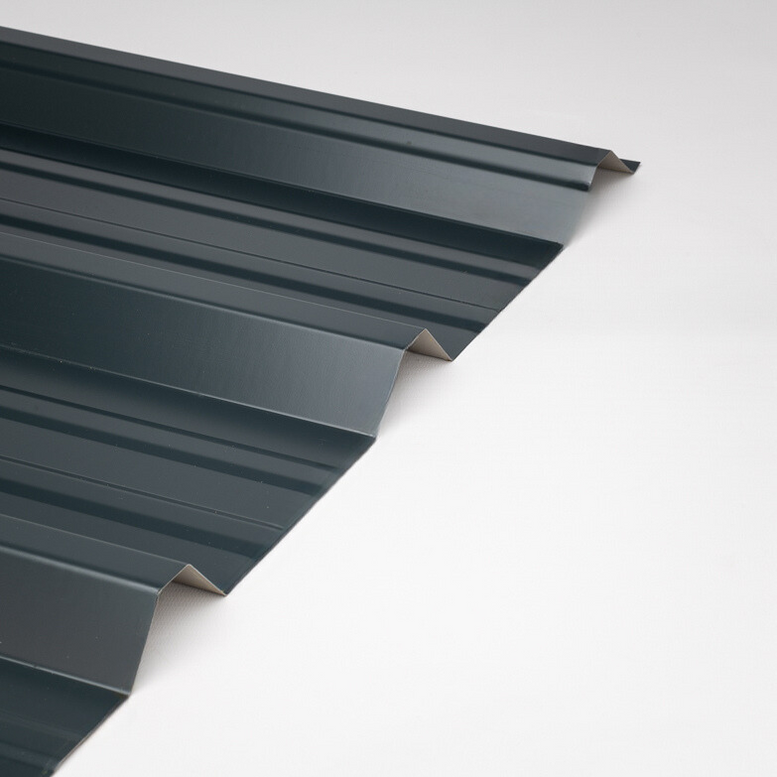 Clearance 32/1000 Box Profile 0.5 Polyester Metal Sheet Anthracite Gre