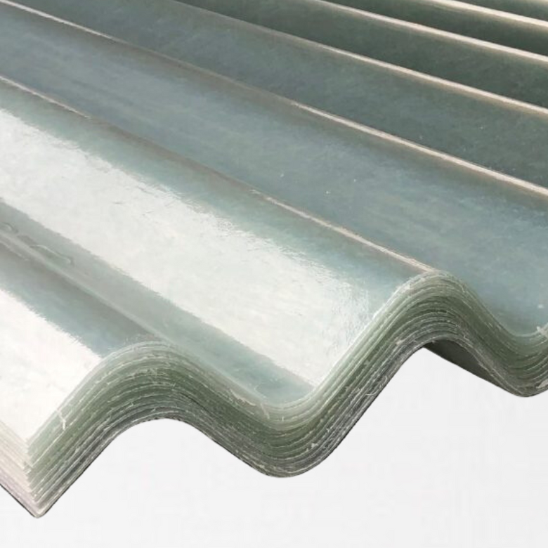 Translucent GRP Box Profile Rooflight Sheet - 32/1000mm