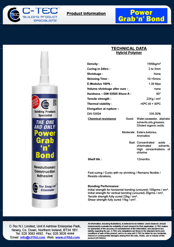 CT1 Sealant & Adhesive - Clear